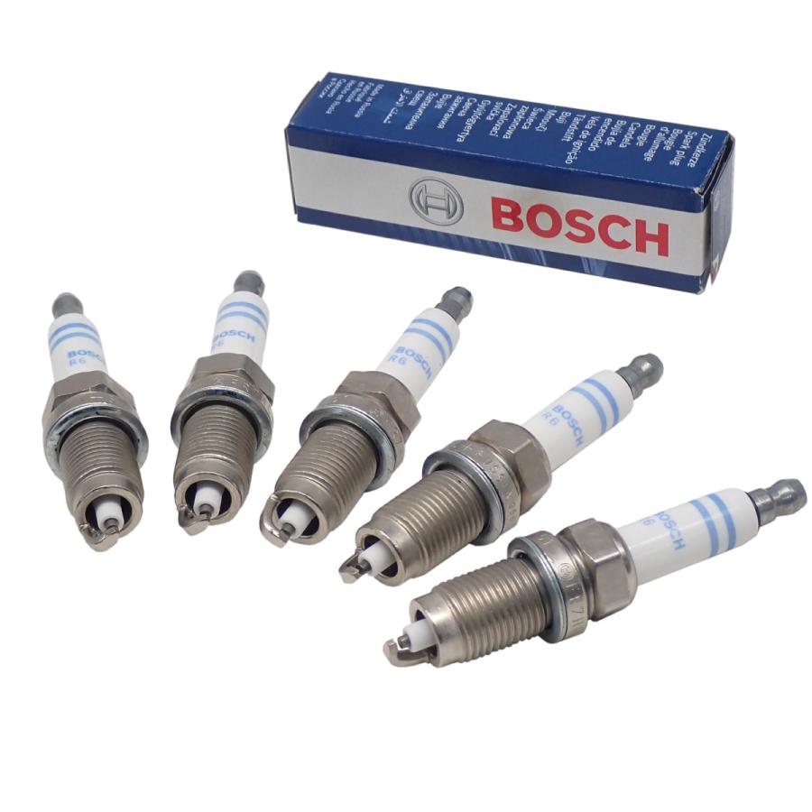 BOSCH（DIY、工具） VW ジェッタ3(1K2) ニュービートル(9C1 1C1) 2.5 スパークプラグ 5本セット(1台分 ...