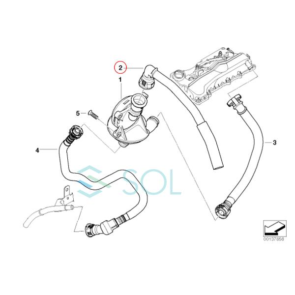 BMW BMW E87 E46 E90 E91 オイルセパレーター エア抜きホース ベントホース 120i 318i 320i 11157503524 出荷締切18時 : 自動車パーツの宝箱 ...