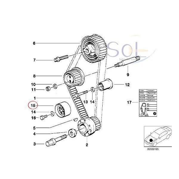 BMW 【特価品】BMW E30 E36 ベルトテンショナープーリー 318i 11311721264 11311727141 出荷締切18時 ...