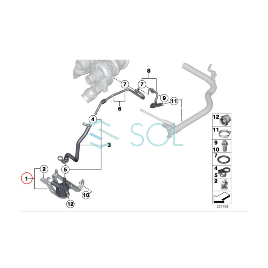 BMW F20 F21 F30 補助ウォーターポンプ アディショナルウォーターポンプ 116i 118i 120i 320i ...