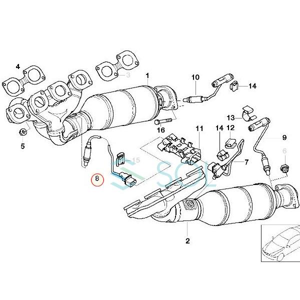 BMW E60 E61 E63 E64 E65 E66 O2センサー ラムダセンサー 540i 550i 650i 740i 750i 750Li 11787539123 出荷締切18時 ...