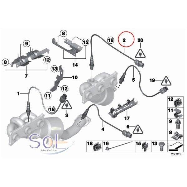 BMW E87 E88 E90 E91 E92 E60 E61 F10 F11 ラムダセンサー 130i 323i 325i 328i 330i 523i 525i 530i 528i ...