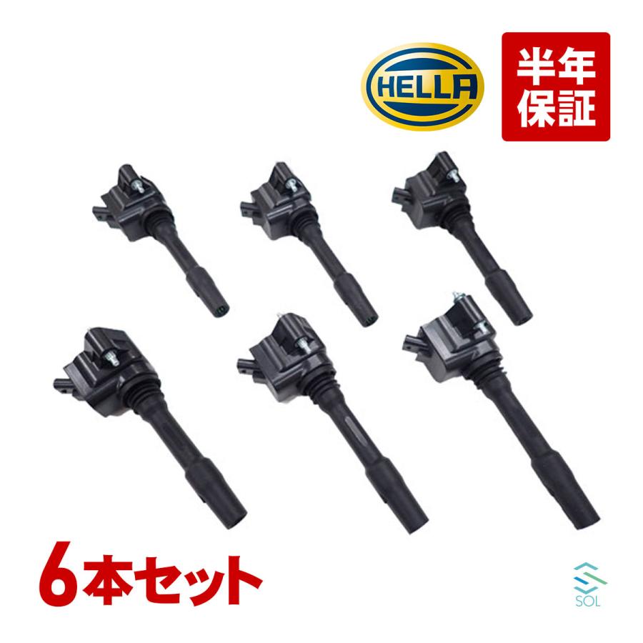 BMW HELLA BMW 3シリーズ F30 340i イグニッションコイル 6本 12138643360 12138647463 18時 ...