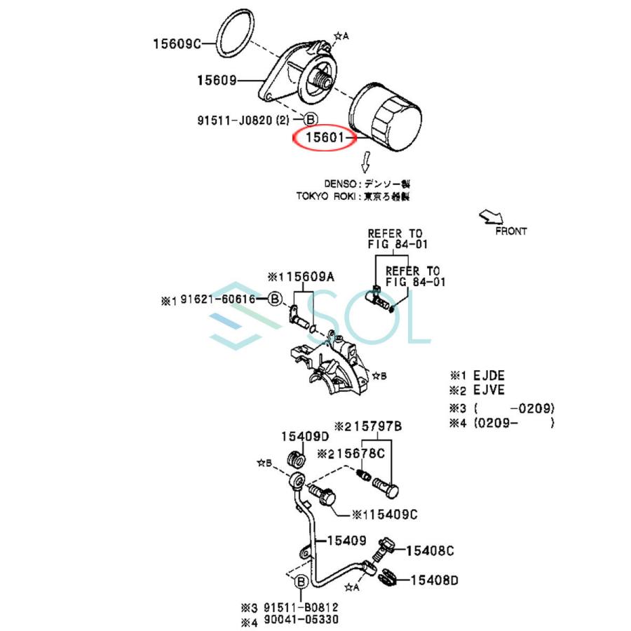ダイハツ ミラ4(L251 L260) ミラジーノ(L650S L660S) ミラココア(L675S L685S) オイルフィルター ...