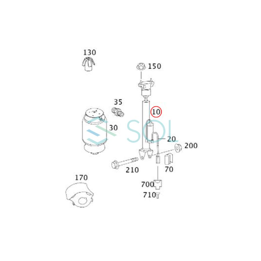 ベンツ W164 リア ショックアブソーバー 左右セット ML350 ML500 ML63 1643202631 1643200631 ...