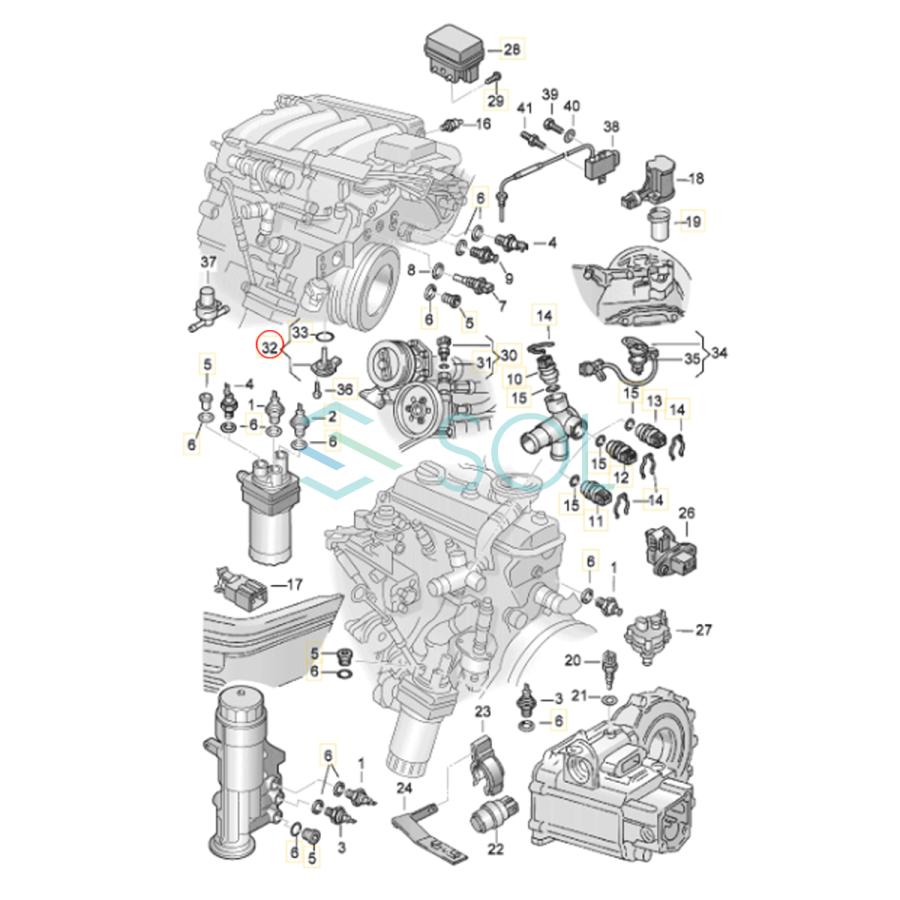 Audi アウディ A3(8L1) A4 B5 B6 B7(8D2 8D5 8E2 8E5 8EC 8ED) エンジンオイルレベルセンサー 1J0907660B 1J0907660A ...