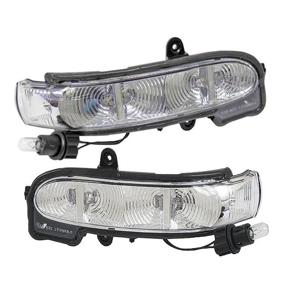 Mercedes-Benz ベンツ W211 ドアミラーウインカーレンズ 左右セット E240 E250 E280 E300 E320 E350 E500 E550 E55 E63 ...