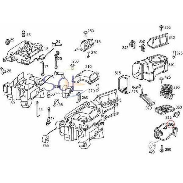 Mercedes-Benz ベンツ W202 エアコン ブロアレジスター ブロアレギュレーター C200 C220 C230 C240 ...