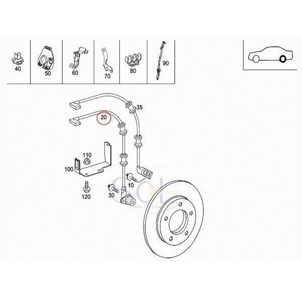 Mercedes-Benz ベンツ W219 リア ABSセンサー スピードセンサー 左右セット CLS350 CLS500 CLS55 ...