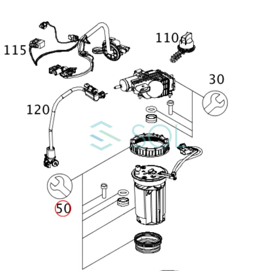 Mercedes-Benz ベンツ W212 W218 アドブループレヒーター リペアキット E220 E250 E300 E350 ...