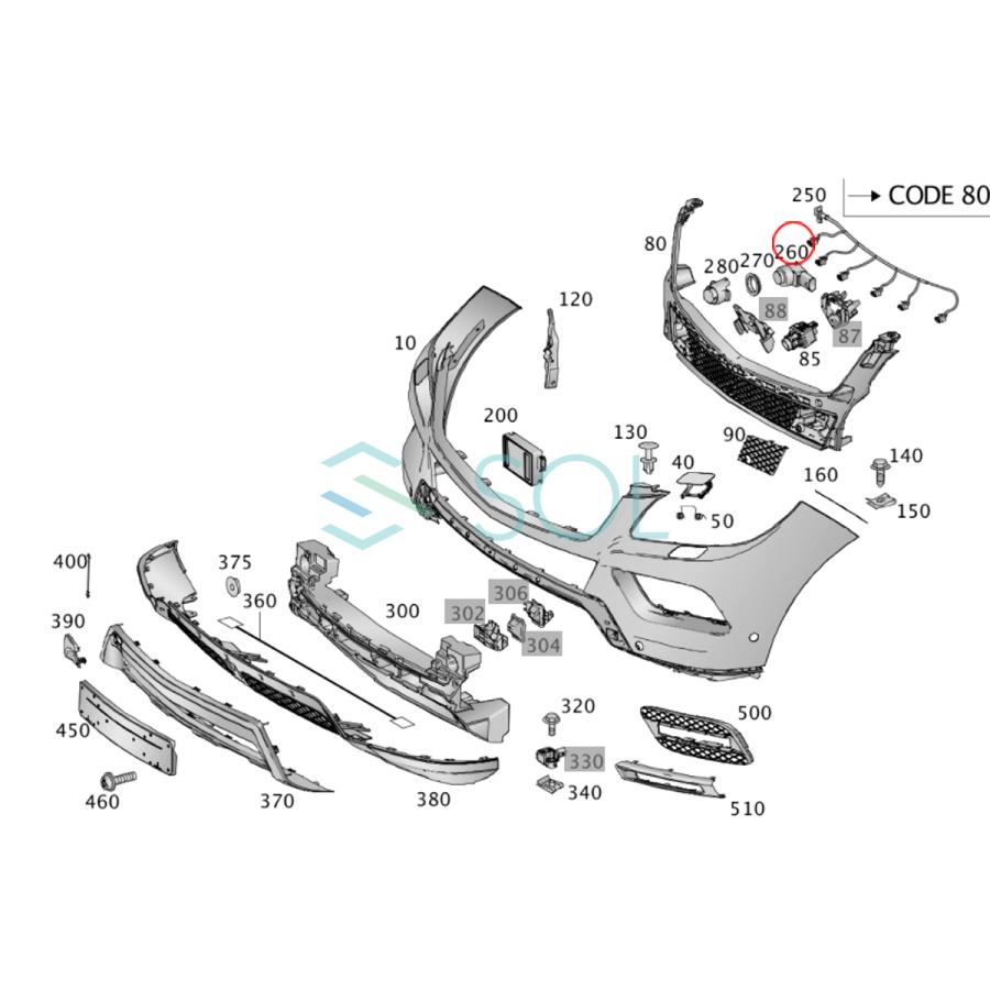 Mercedes-Benz ベンツ W164 W166 PDCセンサー PTSセンサー パークトロニックセンサー ML350 ML500 ...