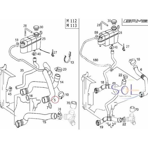 Mercedes-Benz ベンツ W220 ラジエーター ラジエター ウォーターホース S320 S350 2205010082 出荷締切 ...