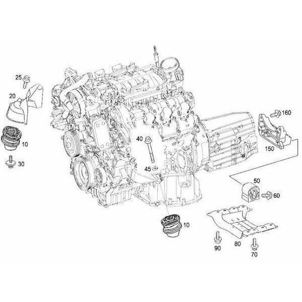 ベンツ W211 W219 R230 ミッションマウント E63 CLS63 SL55 SL63 2212400918 2112401318 ...