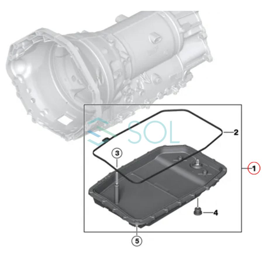 BMW E82 E87 E88 E90 E91 E92 ATオイルパン + ガスケット 116i 118i 120i 130i 320i ...