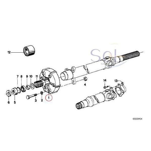 BMW E84 X1 R60 R61 プロペラシャフト ジョイントディスク(LK=78MM D=110MM) 18i CooperDX2.0 ...