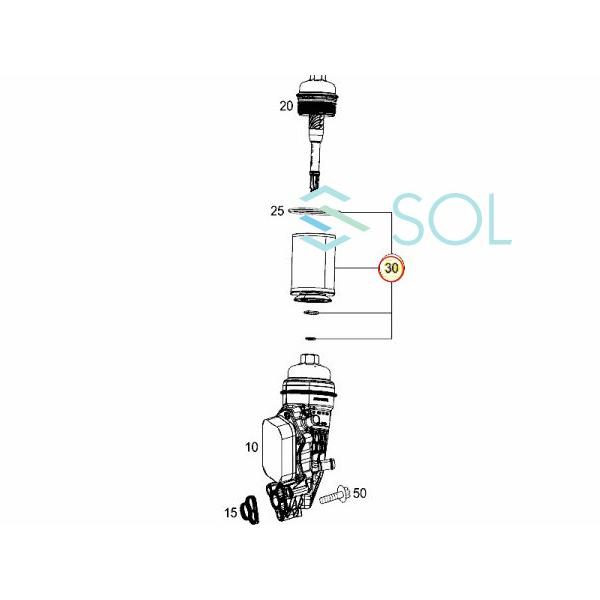 Mercedes-Benz ベンツ W176 W246 W205 オイルフィルター A180 A250 B180 C180 C200 C250 ...