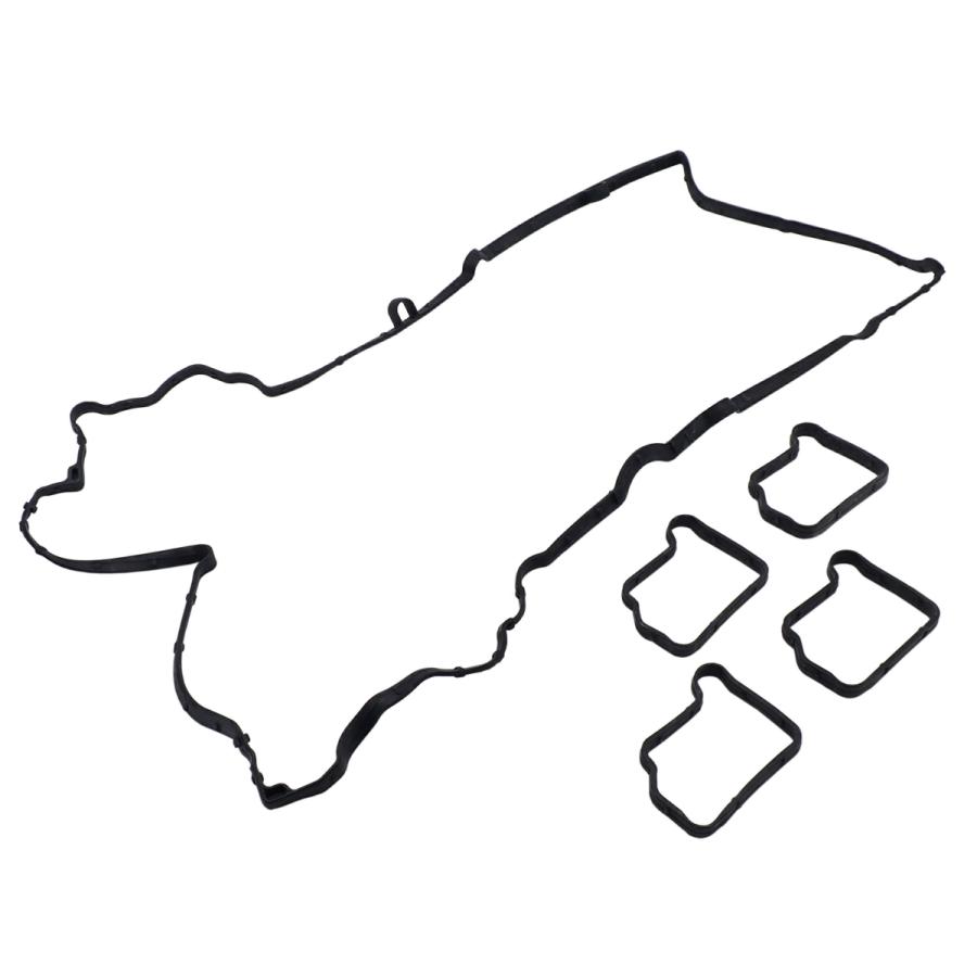 Mercedes-Benz ベンツ W204 シリンダーヘッドカバーガスケット + スパークプラグチューブガスケット 5点セット C180 ...