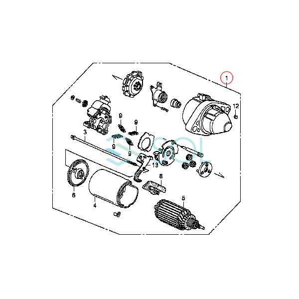 ホンダ アコード(CM2 CM3 CL9) オデッセイ(RB1 RB2) スターター 31200-RAD-004 31200-RTB-014 ...