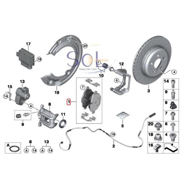 BMW HAPAD BMW 3シリーズ F31 320i 328i 335i リア ブレーキパッド ディスクパッド 左右セット ...