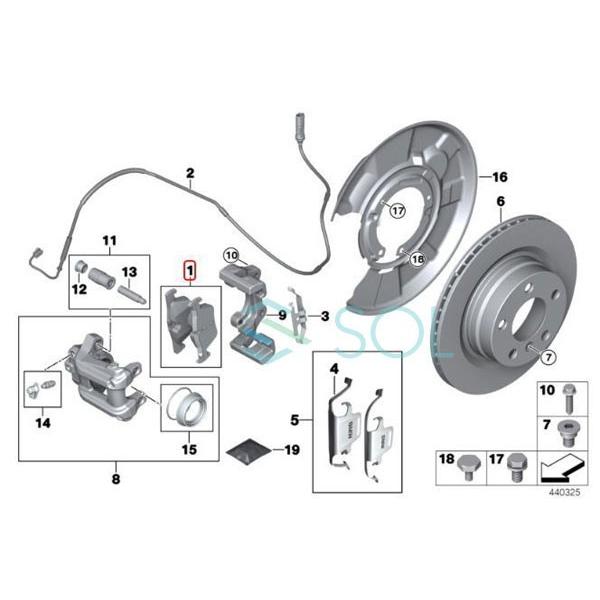 BMW HAPAD 2シリーズ F22 220i リア ブレーキパッド ディスクパッド 左右セット 34216873093 18時まで即日出荷 : 自動車パーツの宝箱 SOL 2号店 - 通販 ...