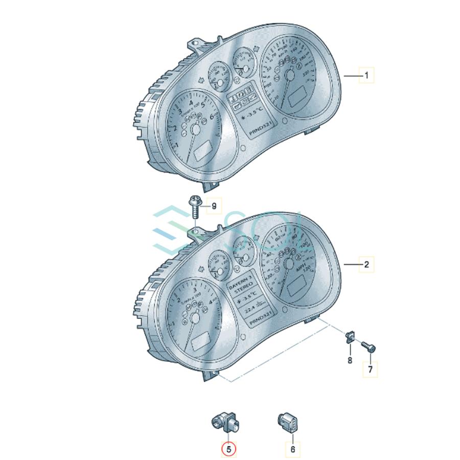 Audi（アウディ） A3(8L1) スピードメーターセンサー 357919149 出荷締切18時 : 自動車パーツの宝箱 SOL 2号店 ...