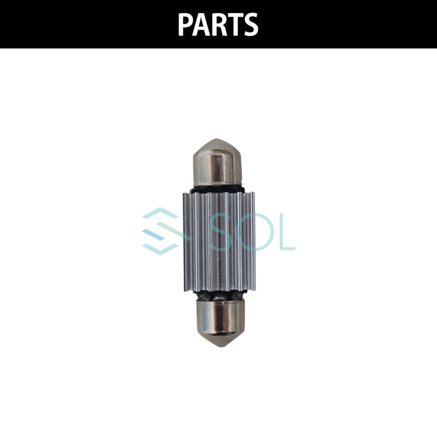 BMW BMW E46 E90 E91 E92 E93 E39 E60 E61 SOLオリジナル LEDライセンスバルブ ホワイト 高輝度 37mm ハイフラ防止抵抗内蔵 2個セット ...