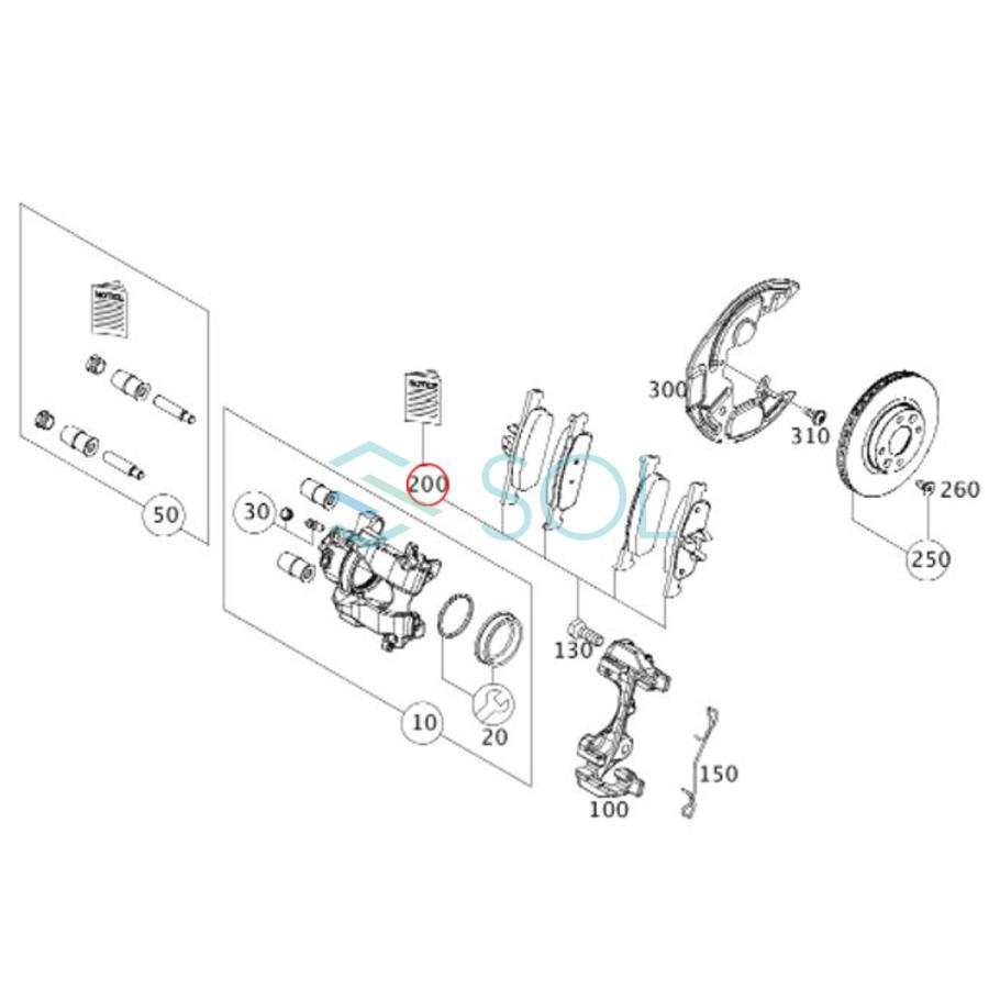 スマート W453 フロント ブレーキパッド 左右セット 4534210100 4534200700 4534210000 ...