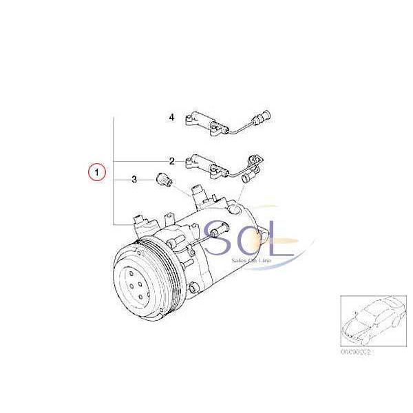BMW CAPSOL BMW 3シリーズ E46 318i エアコンコンプレッサー ACコンプレッサー Oリング付 64529175669 ...