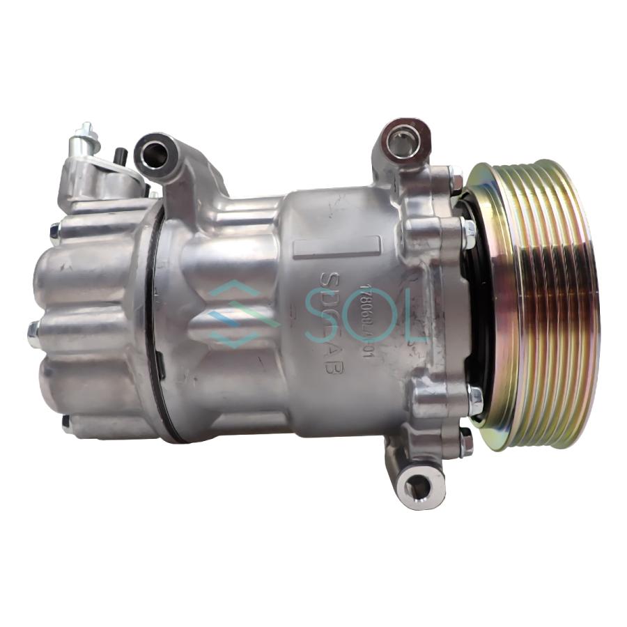 シトロエン コア返却不要 コンプレッサー ASSY エアコンコンプレッサー C3 C4 C5 DS3 2008 207 208 3008 307 308 508 6453QJ 648709 ...