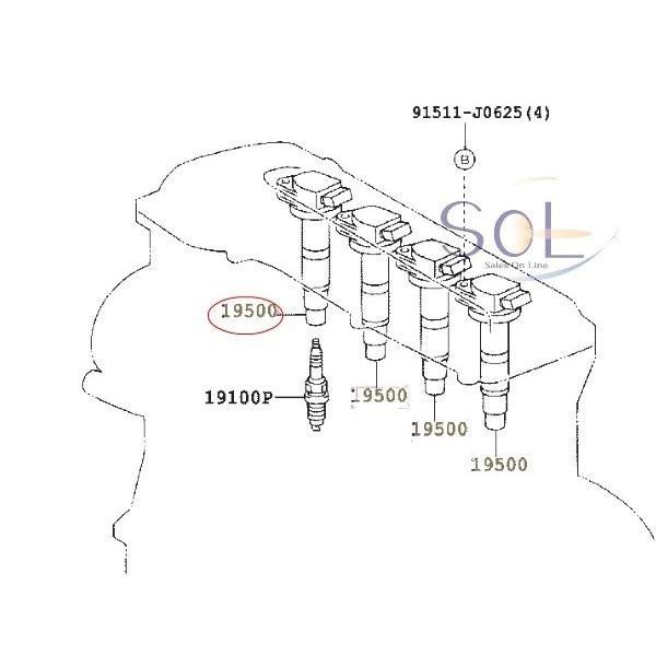 トヨタ（TOYOTA） ヴェルファイア(ANH20W ANH25W ATH20W) RAV4(ACA31W ACA36W) イグニッション ...