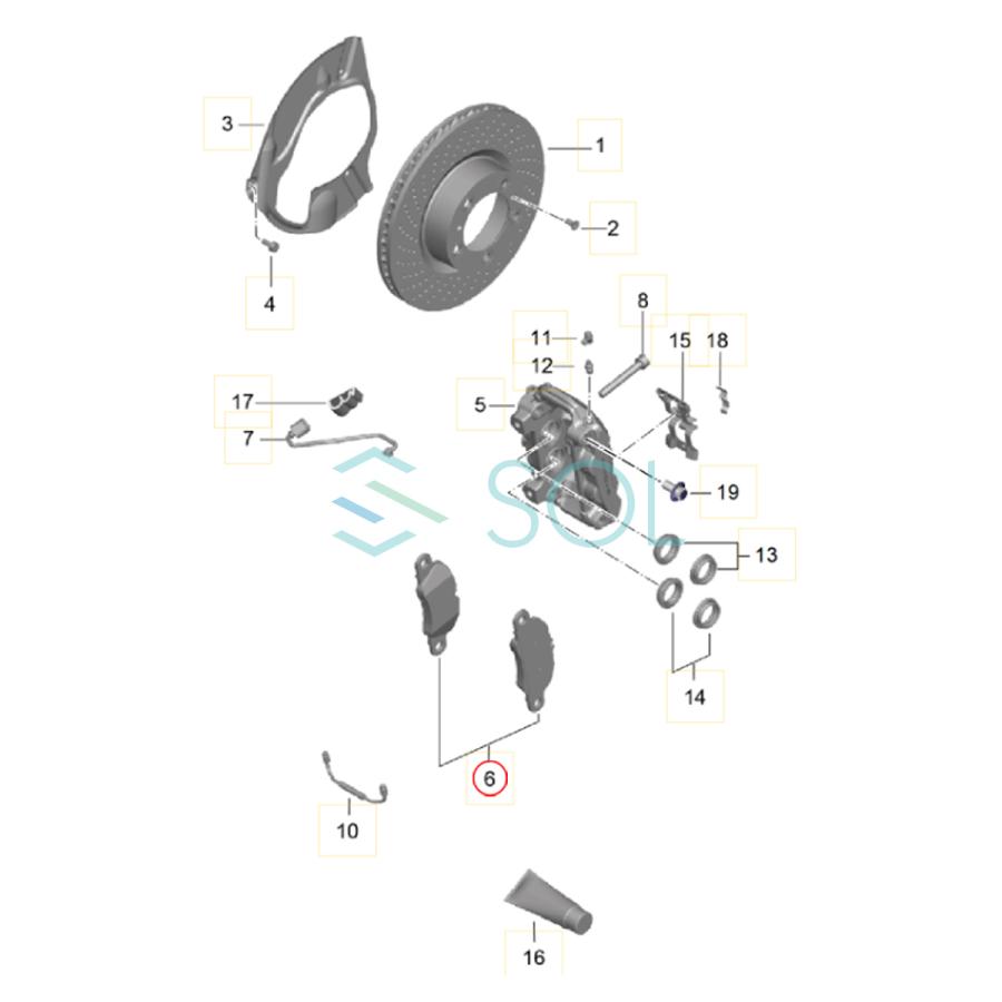 PORSCHE ポルシェ 718ケイマン(982) ケイマン(981) 911 カレラ(991 997) フロント ブレーキパッド 左右セット ...