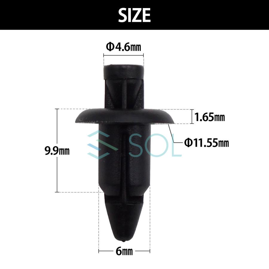 ホンダ CR-V RE3 RE4 ドアパネルクリップ プッシュ リベット 内張 20個 90116-S7S-003Z 90116-SP0 ...