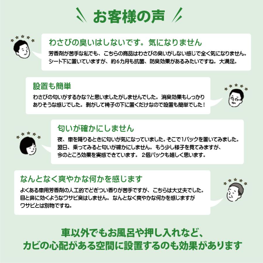 PIAA わさびDe快適空間 スタンダード 2枚 大型 ミニバン用 車 匂い消し 臭い取り カビ 消臭 防臭 抗菌 お風呂 物置 わさび かんたん設置 : 自動車パーツの宝箱 SOL 2号店 ...