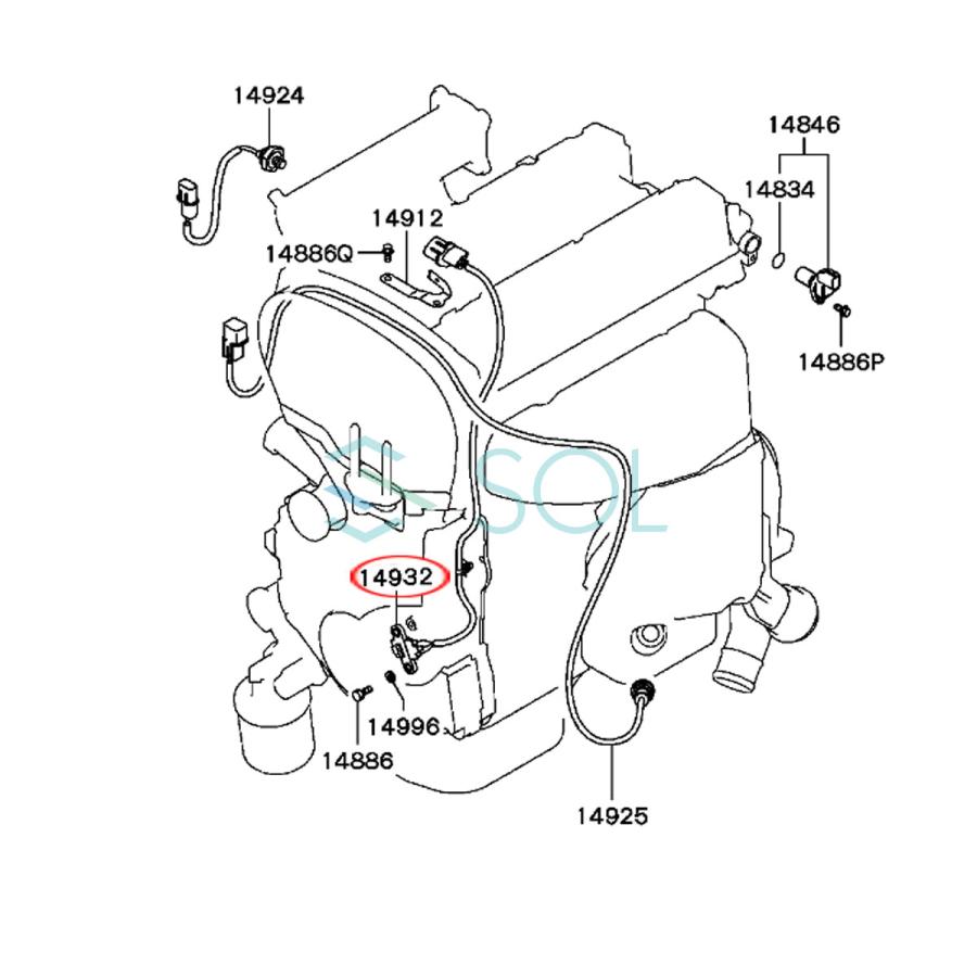 三菱 ランサー(CT9A) ミラージュ(CN9A CP9A) レグナム(EA3W EC3W) ギャラン(EA3A EC3A) クランク角 ...