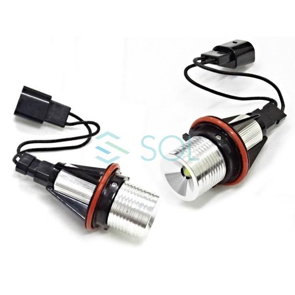 BMW E87 E39 E60 E61 E63 E64 E65 E66 E53 X5 キセノン車 ヘッドライト LEDホワイトイカリング ホワイトバルブ 5W 6000K-6500K ...