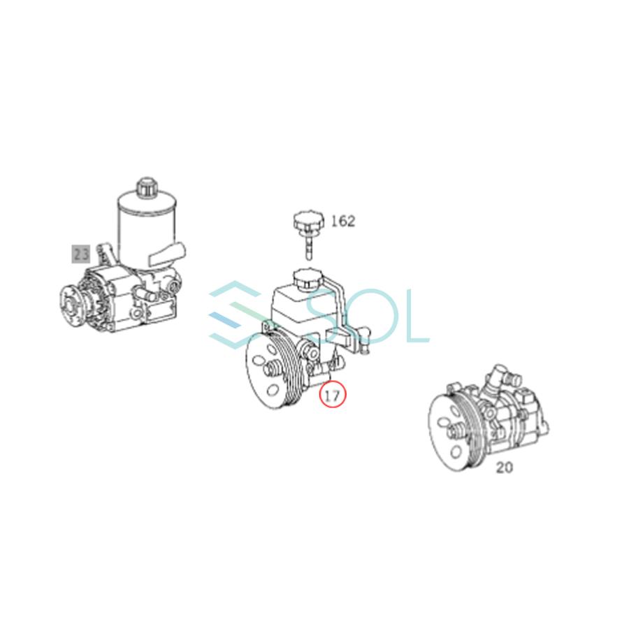 Mercedes-Benz ベンツ W203 パワステポンプ パワーステアリングポンプ C180 C200 C230 0024668301 ...