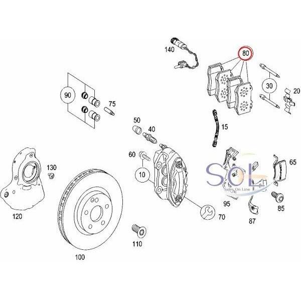 Mercedes-Benz（メルセデス・ベンツ） HAPAD ベンツ W221 W216 フロント ブレーキパッド 左右セット S63 S65 ...
