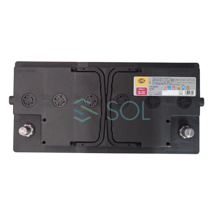 BMW MINI F60 HELLA製 高性能 AGM バッテリー AGML5 LN5 12V 92AH 8EB354810031 ...