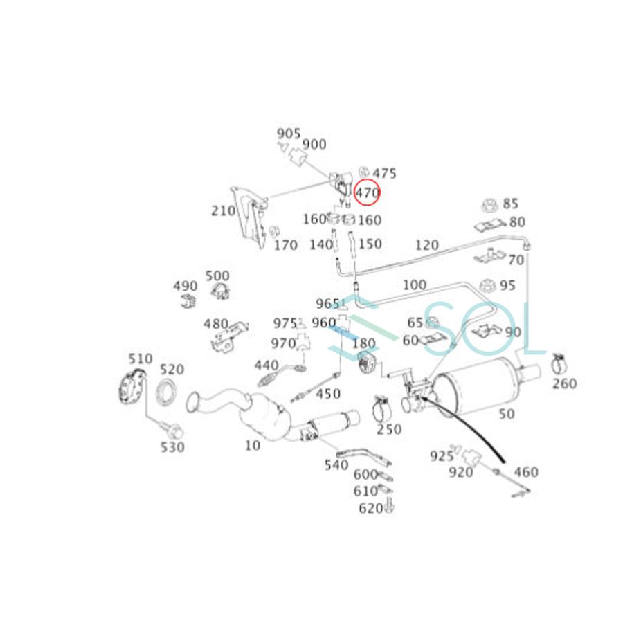 ベンツ W209 X204 W164 W166 W639 DPFセンサー プレッシャーセンサー CLK320 GLK350 ML350 ...