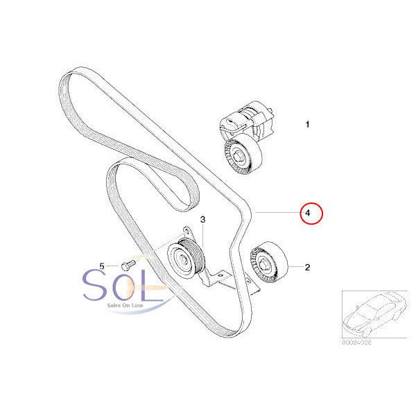 BMW E82 E87 E88 ファンベルト 6PK1870 6PK1873 6PK1875 116i 118i 120i ...