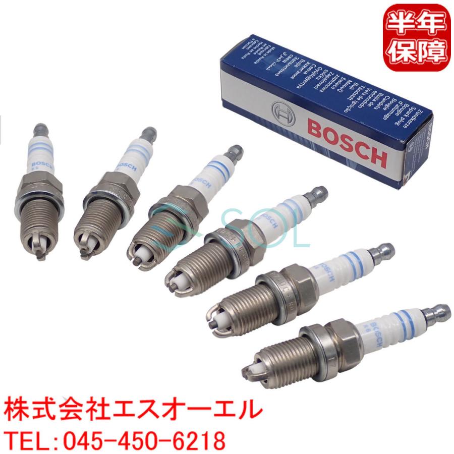 BMW E36 E46 E34 E39 Z3 スパークプラグ 6本セット(1台分) BOSCH製 320i 323i 325i 328i M3 ...