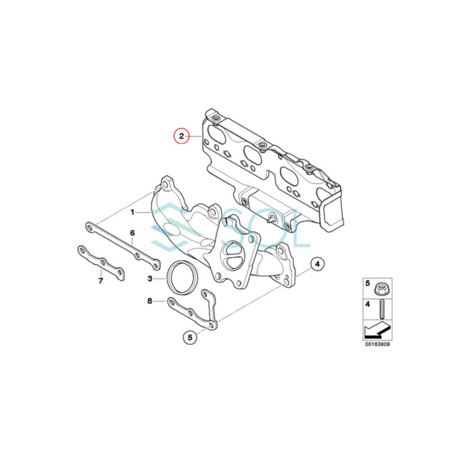 BMW MINI R55 R56 R57 R58 R59 R60 R61 エキゾーストマニホールドガスケット エキマニガスケット クーパーS ...