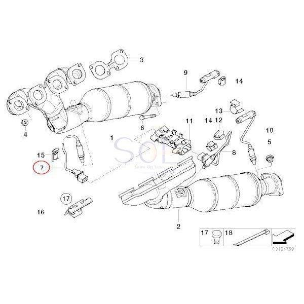 BMW E60 E61 E63 E64 E65 E66 ラムダセンサー(O2センサー) BOSCH(ボッシュ) 545i 645Ci 735i ...