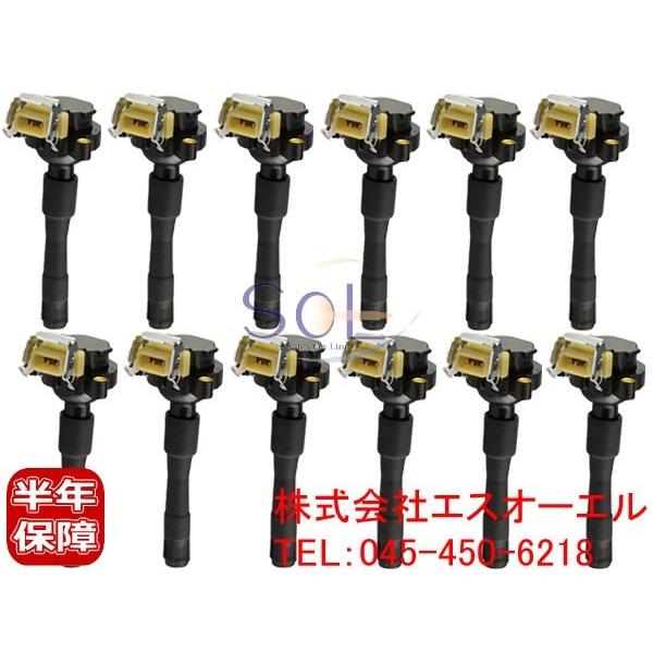 BMW E38 イグニッションコイル 型 12本セット 750iL L7 12131703228 12131748018 ...