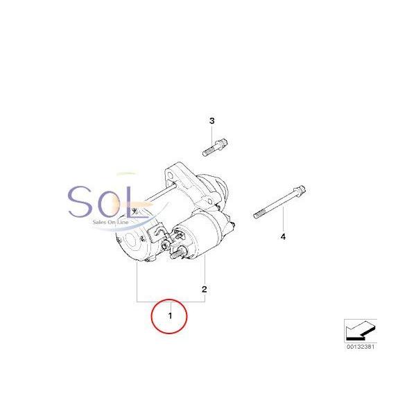 BMW E82 E87 E88 E90 E91 E92 E84 X1 スターター セルモーター 116i 118i 120i 320i 18i ...