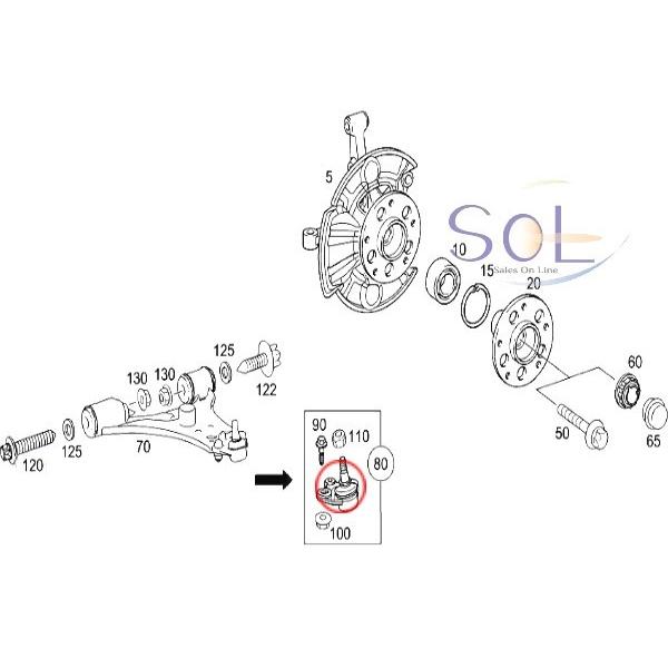 Mercedes-Benz ベンツ W169 W245 フロント ロアアーム(コントロールアーム) ボールジョイント 左右セット A170 ...