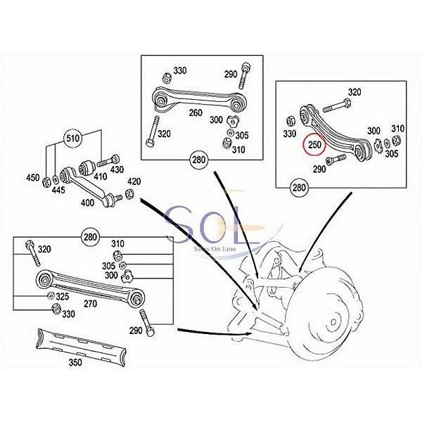 Mercedes-Benz ベンツ W210 W124 リア キャンバーアーム 左右セット E220 E230 E240 E280 E320 ...
