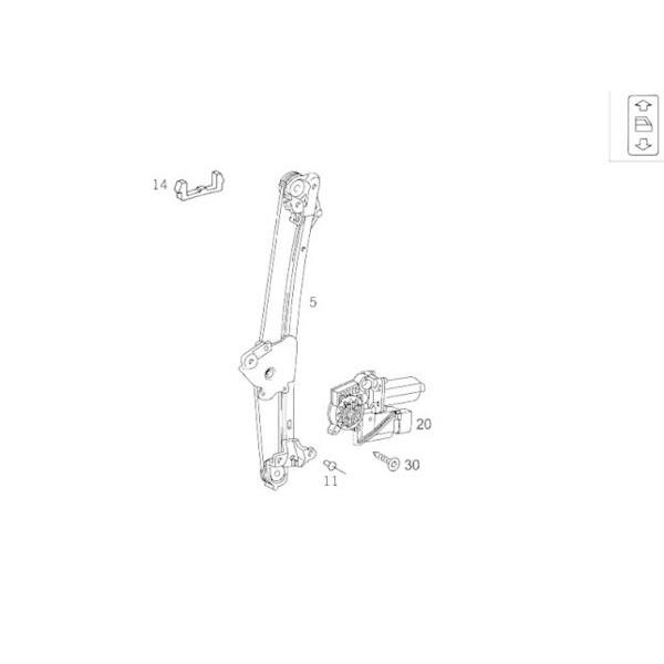 Mercedes-Benz ベンツ W210 リア パワーウインドー レギュレーター 左側 E230 E240 E320 E400 E430 E55 2107301546 出荷締切18時 ...