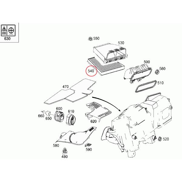 Mercedes-Benz ベンツ W211 エアコンフィルター キャビンダストフィルター(活性炭入り) E240 E250 E280 ...