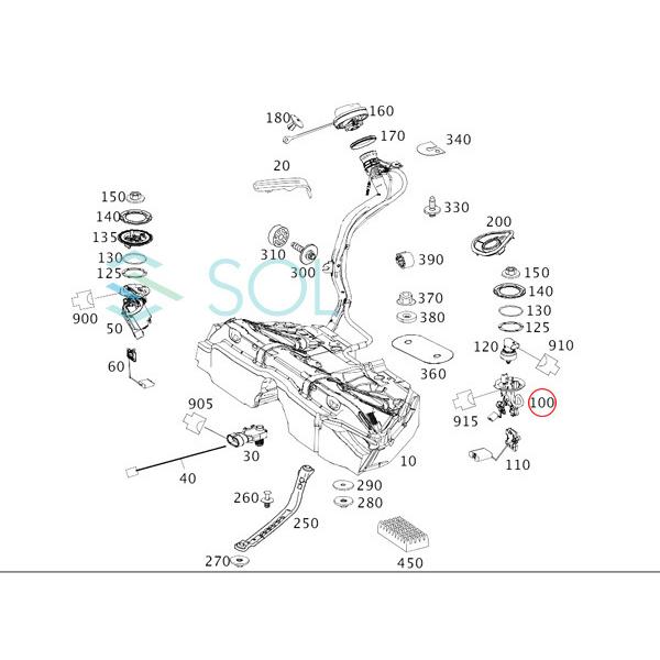 Mercedes-Benz ベンツ W204 W212 W207 W218 フューエルポンプ ジェットポンプ C180 C200 C250 ...